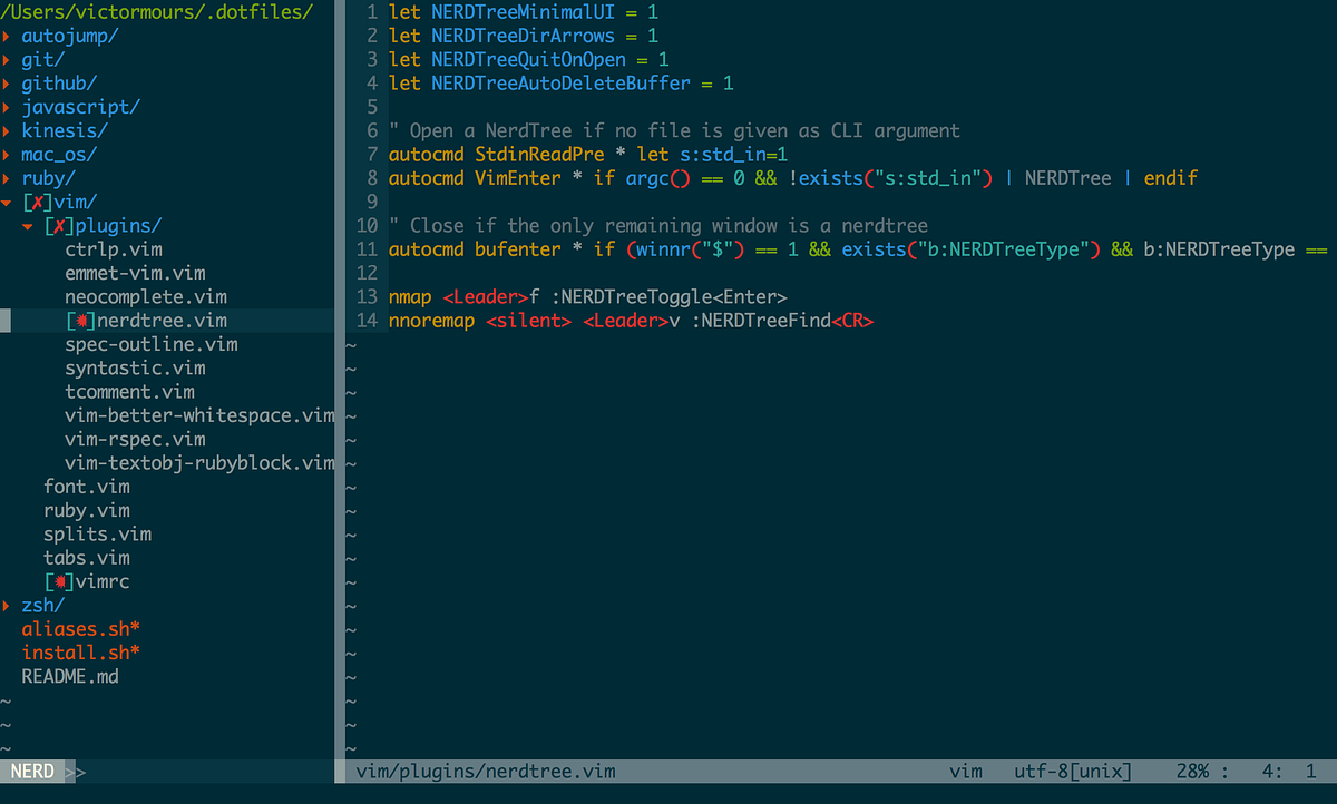 A better NerdTree setup. NerdTree is one of the first plugins… | by Victor Mours | Medium