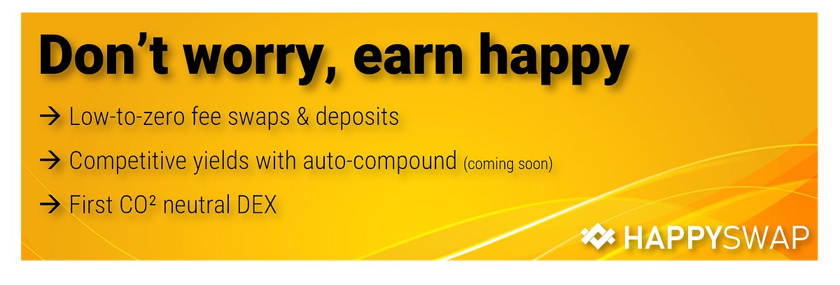 HappySwap is one of the First CO2 Positive Decentralized Exchanges on ...