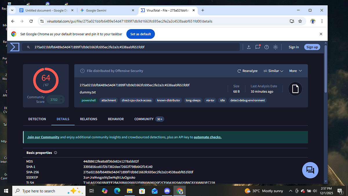 How VirusTotal Uses File Hashes to Detect and Classify Potential ...