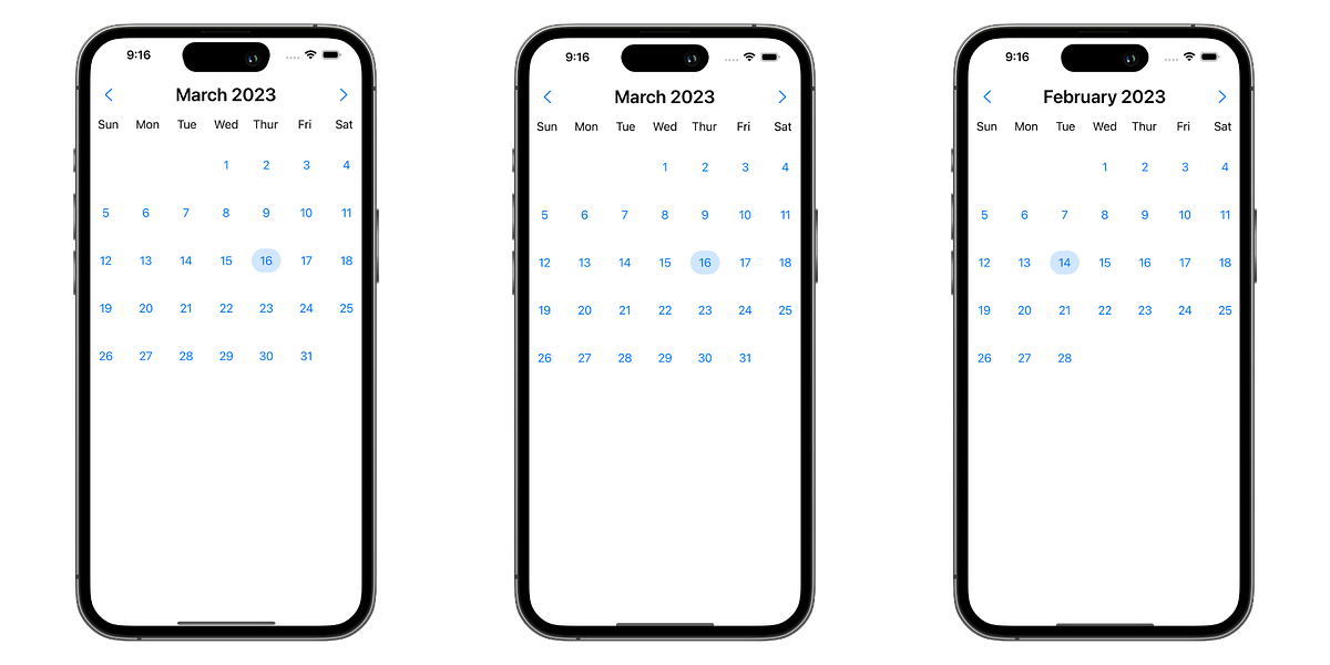 (Swift) Custom Calendar in your APP 在你的 APP 中自定義日曆 | by YEN HUNG CHENG | 彼得潘的 Swift iOS ...