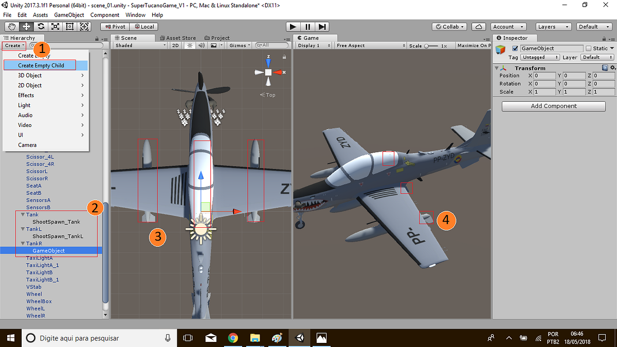 Preparing Scenario — Unity Game 1 | by J3 | KidsTronics | Medium