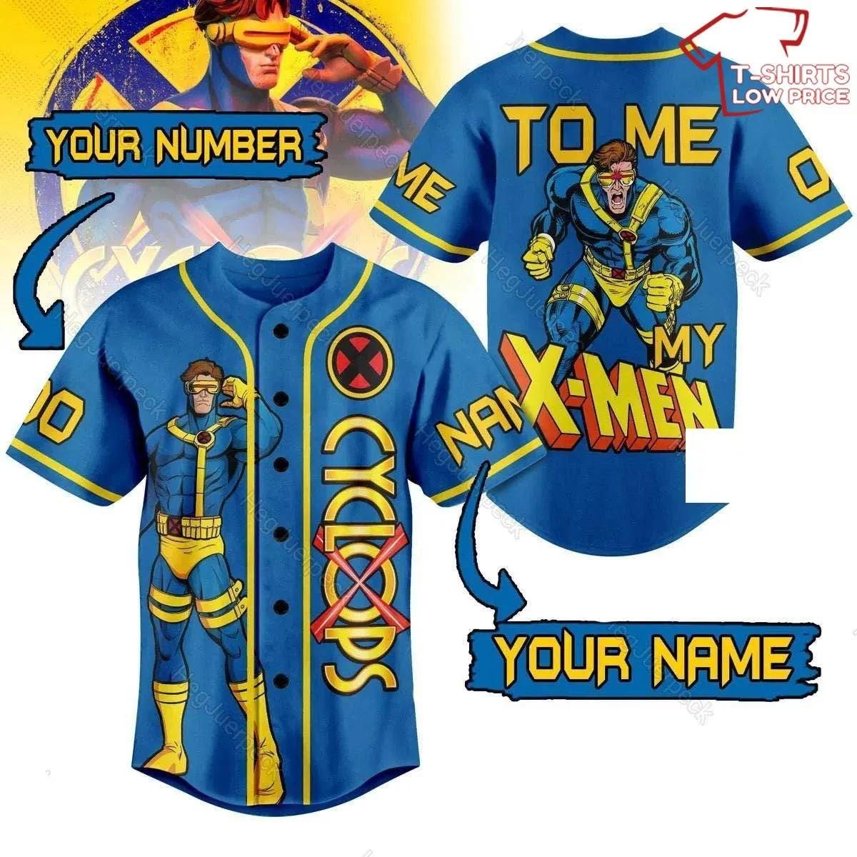 Personalized X-men Baseball Shirt | by Mendler Leone | Jun, 2024 | Medium