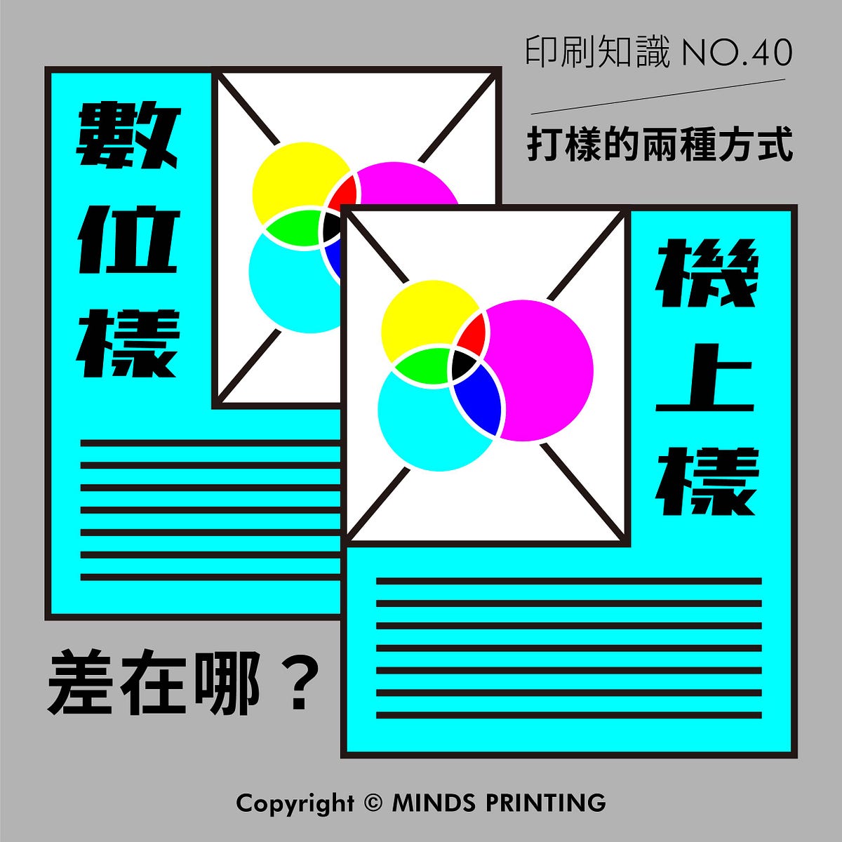 ㊞ 印刷知識第40話｜「#2種打樣的差異」 - 麥思印刷整合 - MINDS Printing - Medium