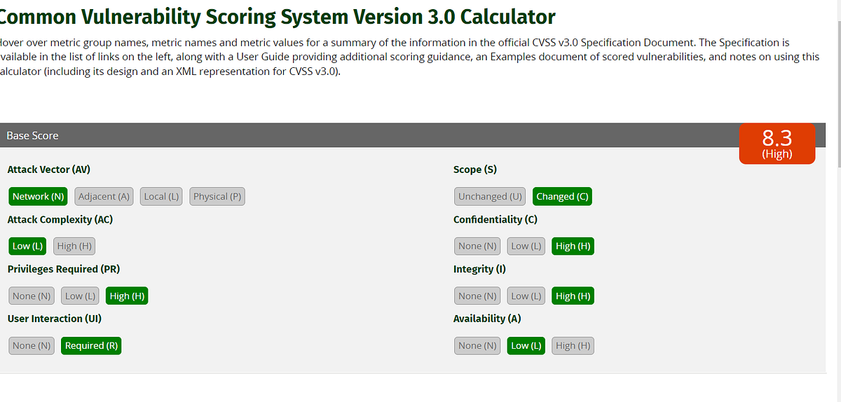 The Common Vulnerability Scoring System Cvss By Dosunmu George Medium
