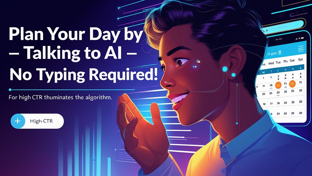 Plan Your Day by Talking to AI — No Typing Required! | by Mr.Zaffi ...