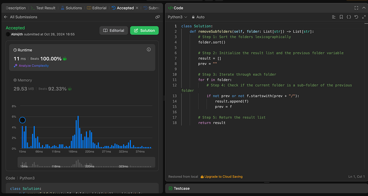 Day 12 — Remove Sub-Folders from the Filesystem | by Abhijith Krish | Medium
