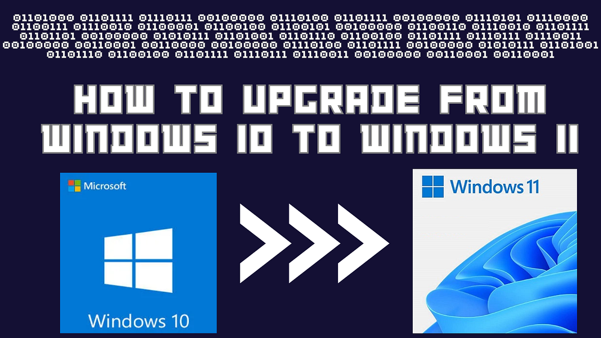 Upgrade Windows 10 to Windows 11 Step by Step | Medium