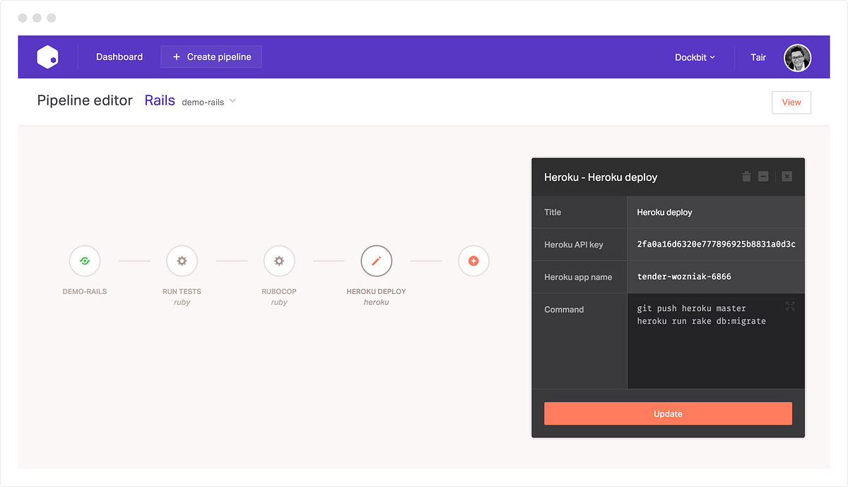 Introducing Dockbit: Turn your deployments into repeatable workflows | by Tair Asim | Dockbit