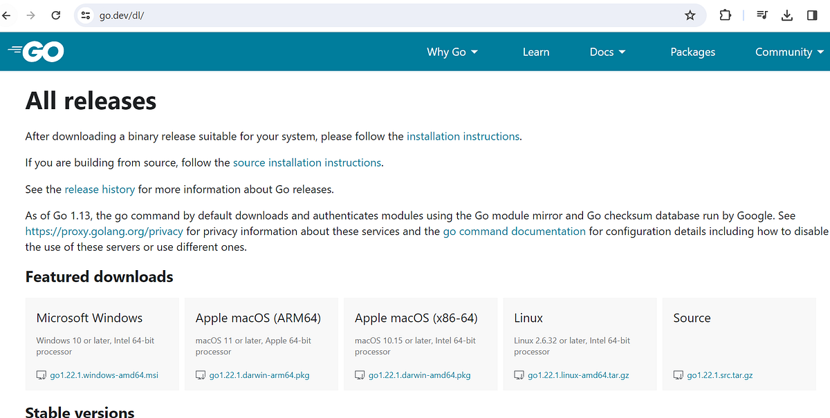 Go Install on Linux. Go language is a programming language… | by Dhilipsingh G | Medium