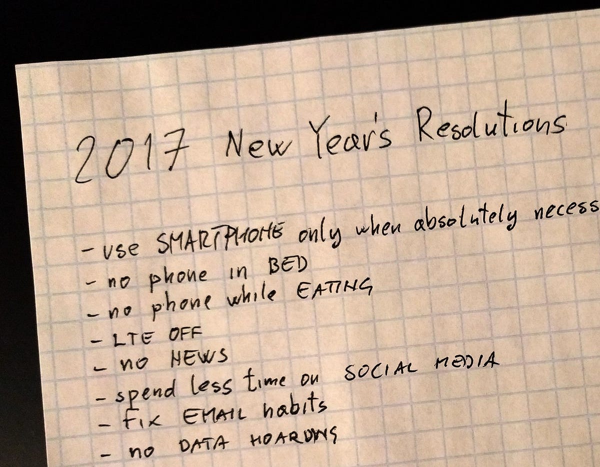 2017 NY Resolution success: Simplifying my digital life | by Milos ...