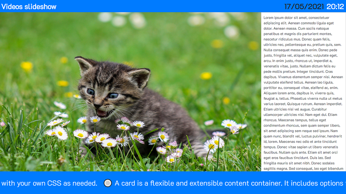 Simple Show Display ads with HTML+CSS+JavaScript (Video&Image Slide ...