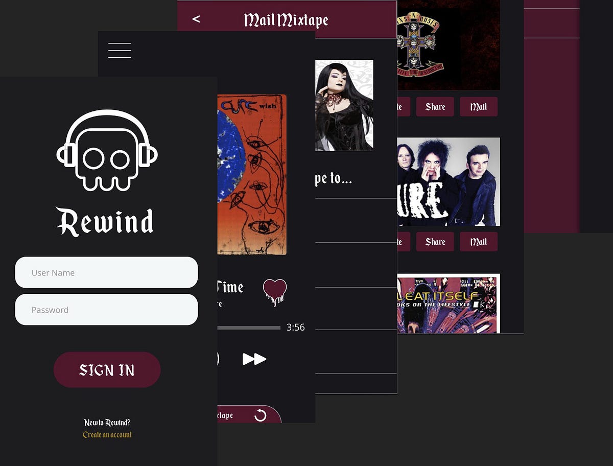 REWIND —Throwback Music Streaming app | by Eric Tan | Medium