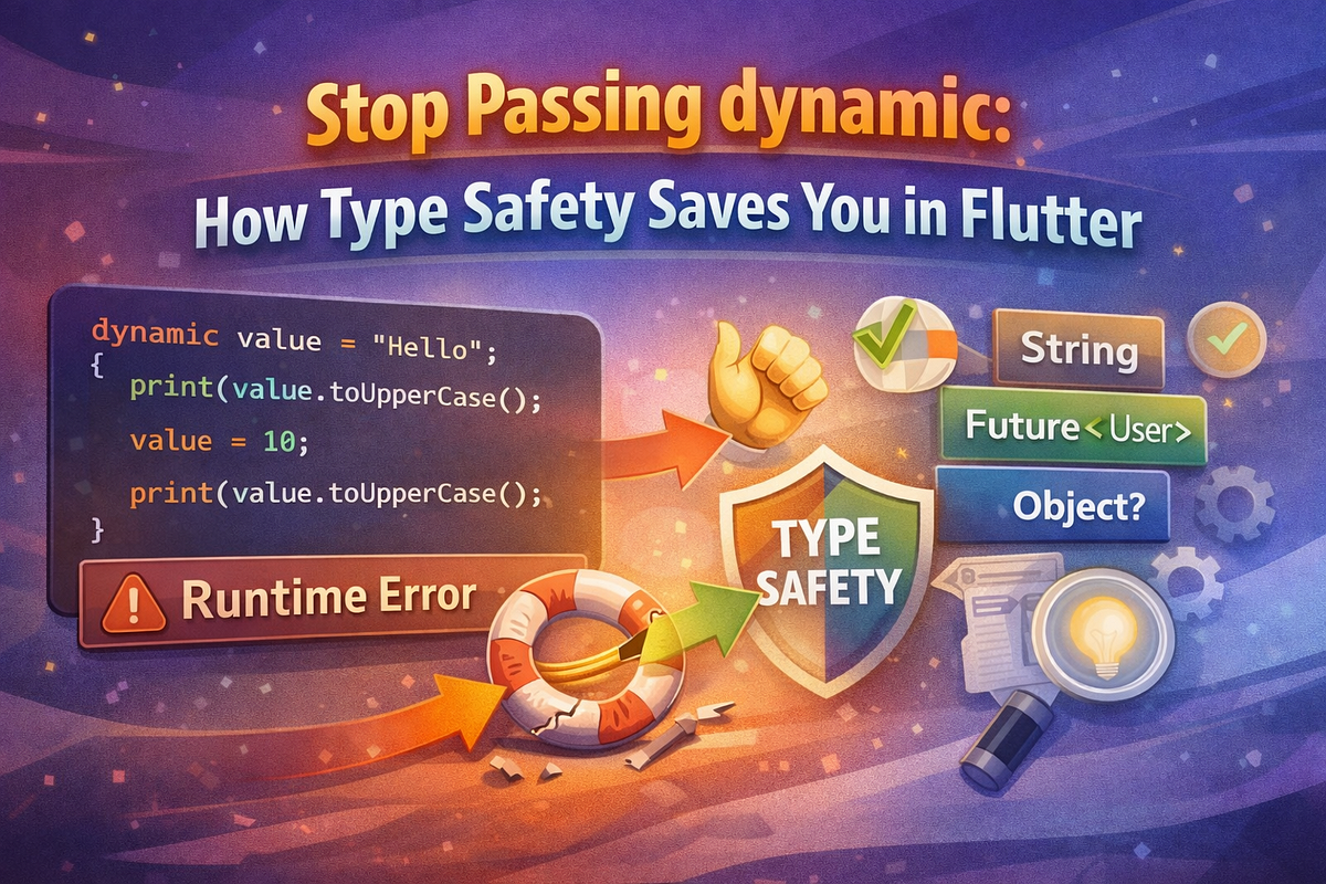 🛑 Stop Passing dynamic: How Type Safety Saves You in Flutter | by Naman ...