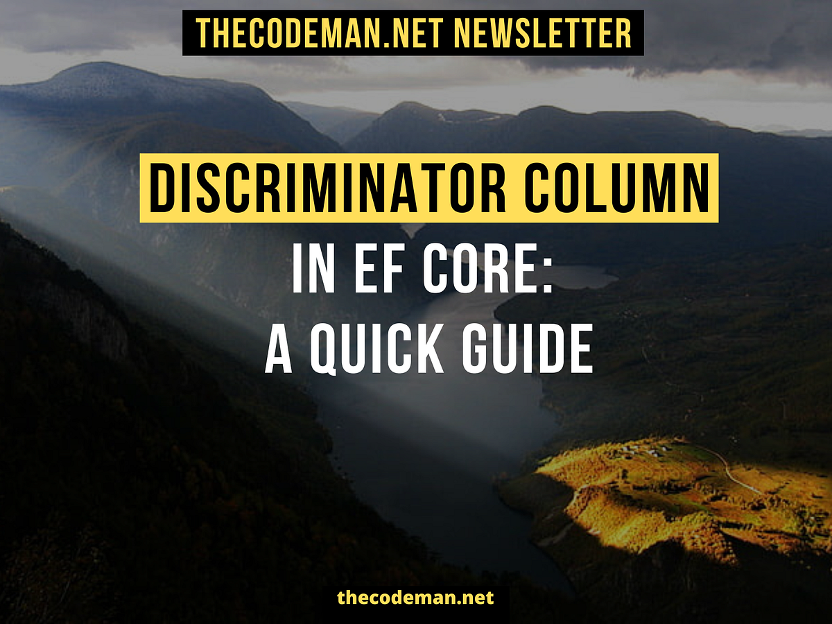 Discriminator Column in EF Core: A Quick Guide | by Stefan Đokić | Medium