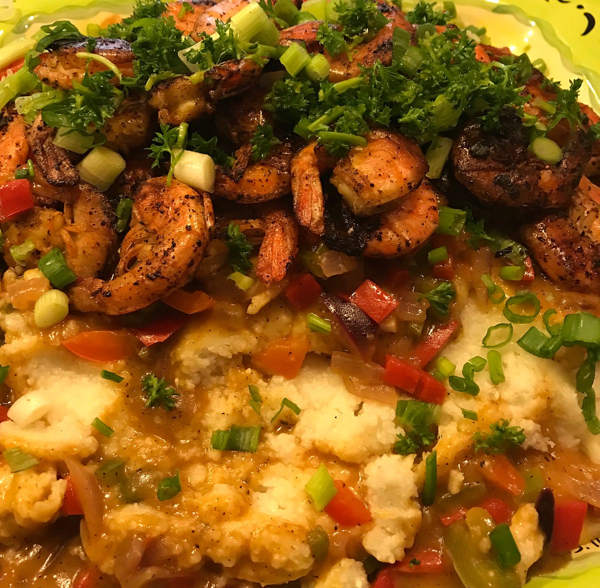 Shrimp and Grits. Shrimp and grits is a traditional dish… | by Mamta Basnet | Medium