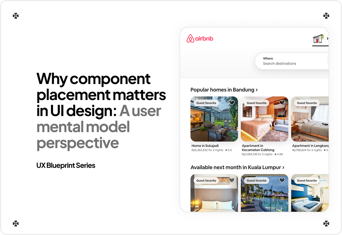 Why component placement matters in UI design: A user mental model ...