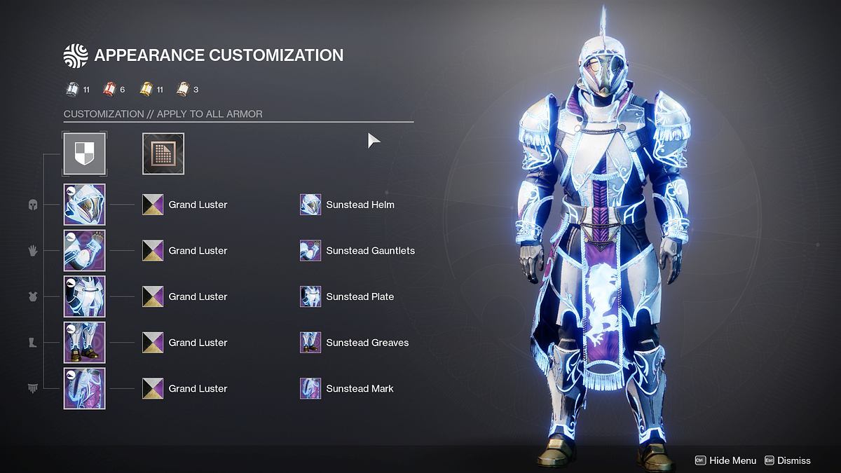 Destiny Titan Armor Customization