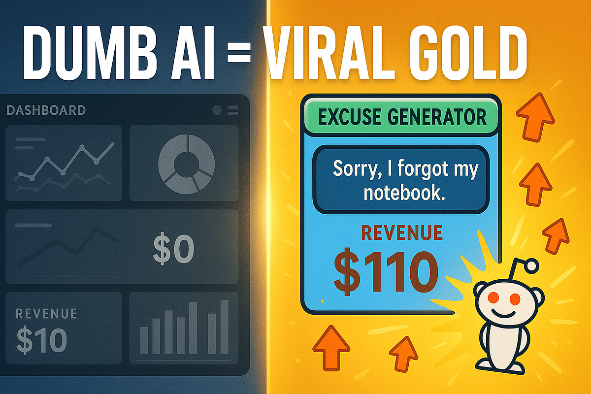The Dumbest AI Tool I Ever Built Went Viral on Reddit (And Made $110 in ...