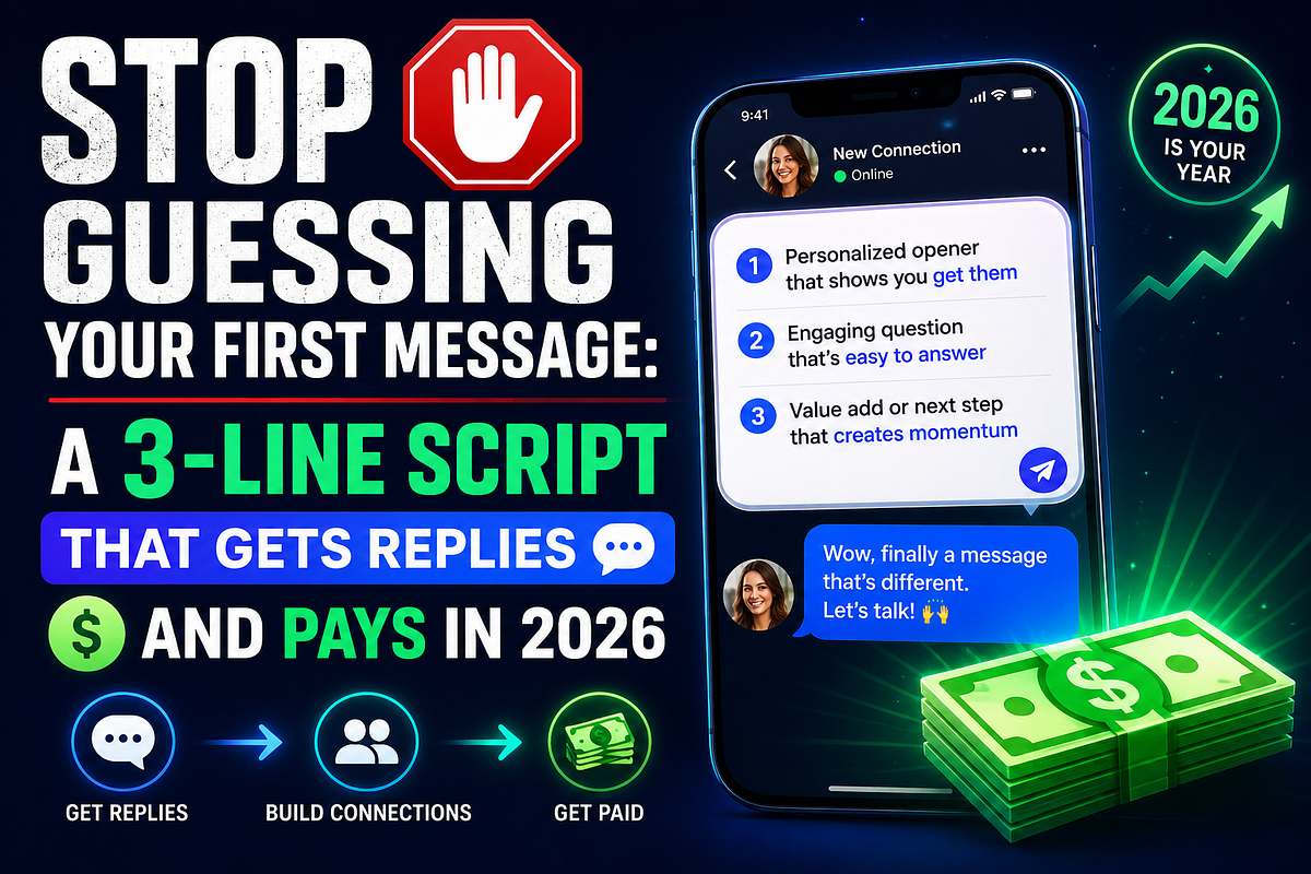 Stop Guessing Your First Message: A 3‑Line Script That Gets Replies and ...