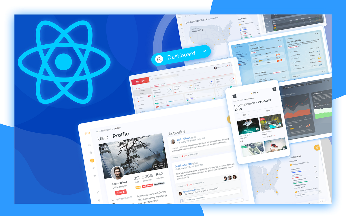 Top 7 React Admin Dashboard Templates | by Flatlogic Platform ...
