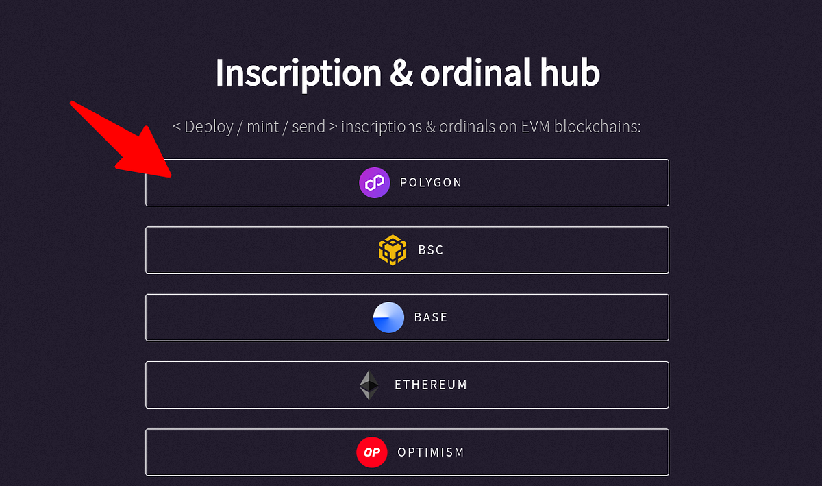How to mint PRC-20 token or Ordinals on the Polygon blockchain | by Crypto Guides | Medium