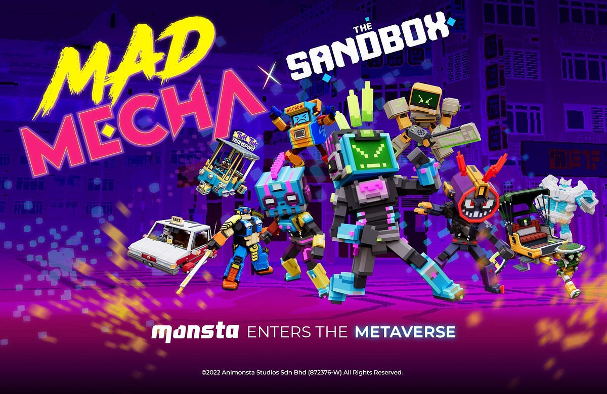 Monsta《瘋狂機甲》將在 The Sandbox 元宇宙發佈獨家遊戲體驗 | by The Sandbox (Chinese) | The ...