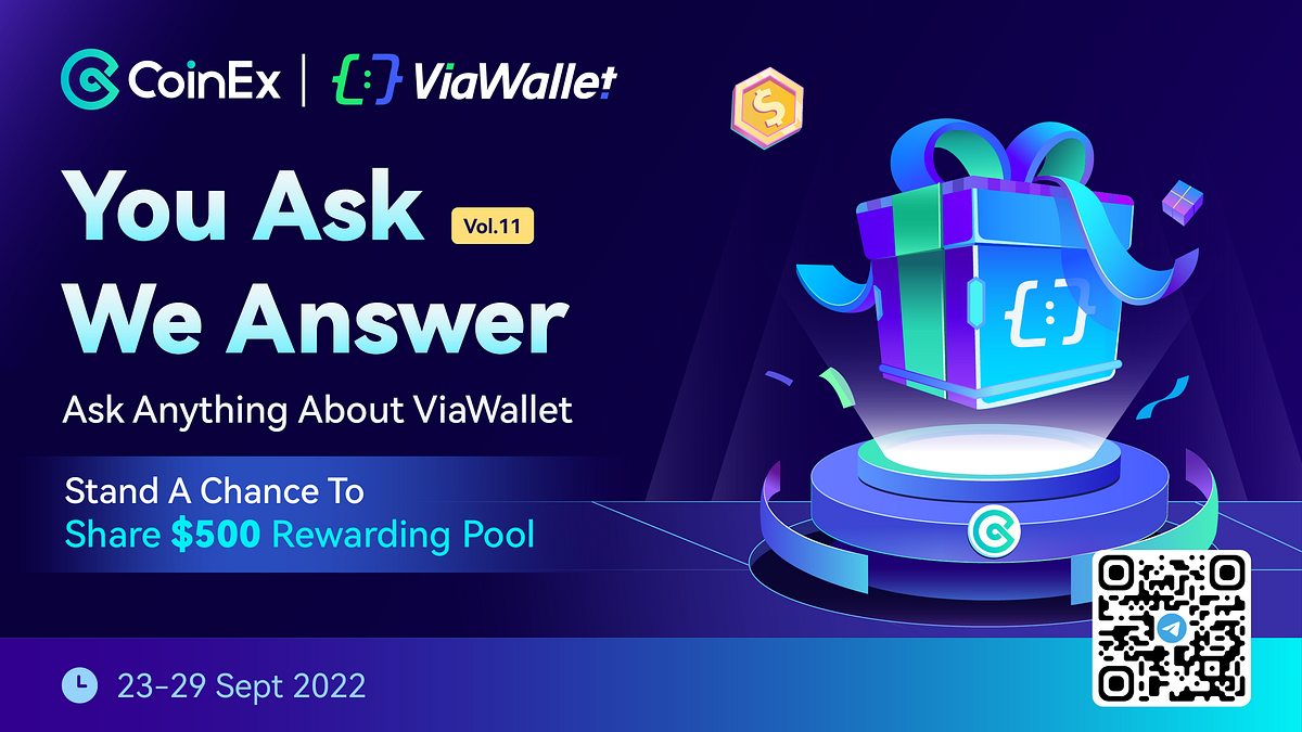 $500 Prize Pool for random people 🎁 CoinEx X ViaWallet 💸 Join here ...