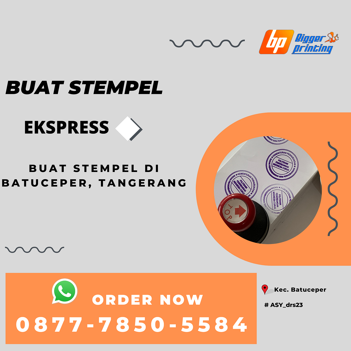 EKSPRESS, Wa. /Call. 0877-7850-5584, Jasa Cetak Stempel di Batuceper ...