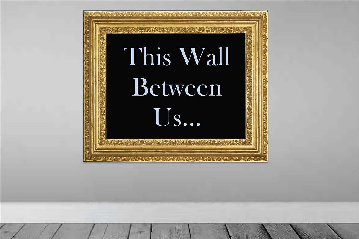 This Wall Between Us. . .. Can they overcome the divide? | by Sheehan ...