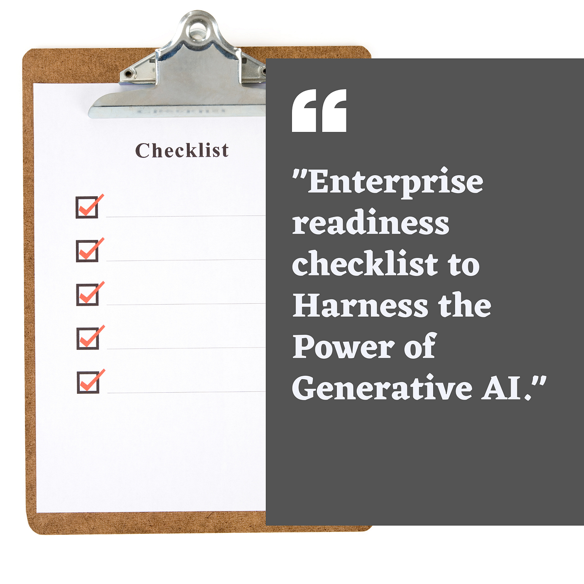 How to assess enterprise’s readiness for Generative AI? | by Madhumita ...