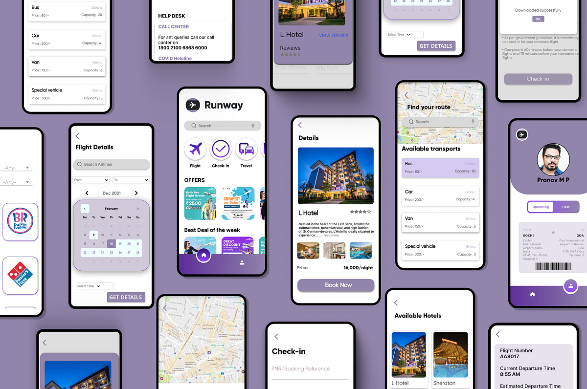 UX CASE STUDY — RUNWAY-Ease Travel App | by VARADHA V R | Jul, 2024 ...