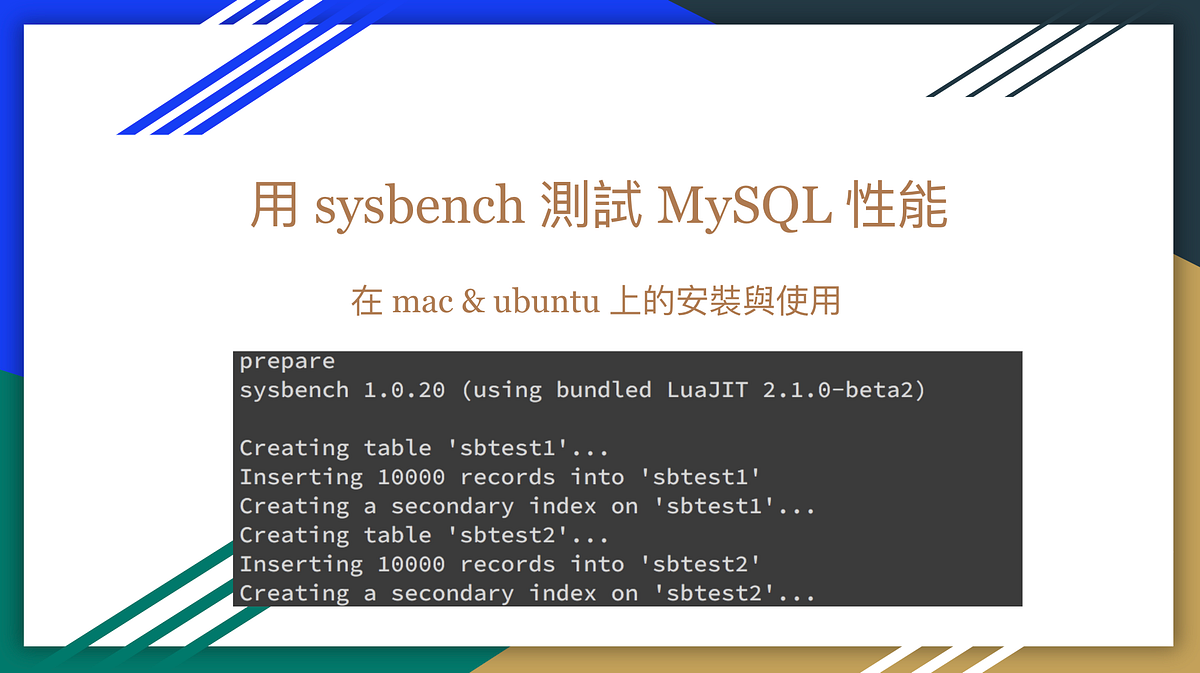 用 sysbench 測試 MySQL 性能 — 在 mac & ubuntu 上的安裝與使用 - Dean Lin - Medium