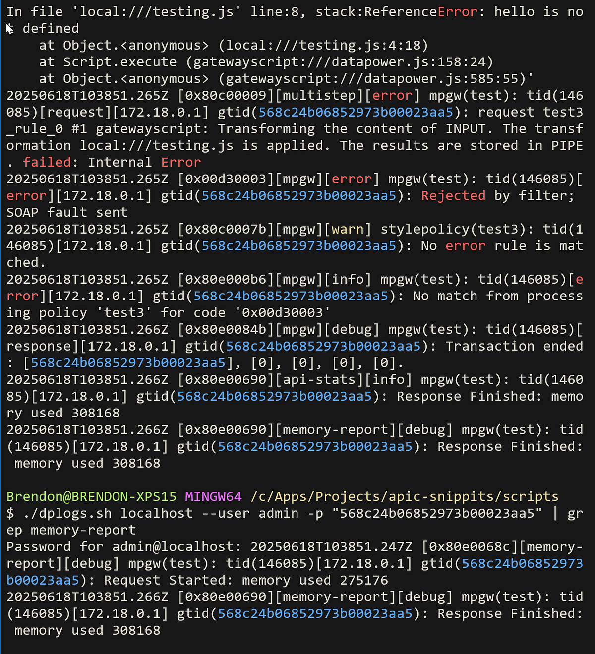 Grep DataPower Logs from the CLI. Lightweight CLI tool for fetching and… | by Brendon Stephens ...