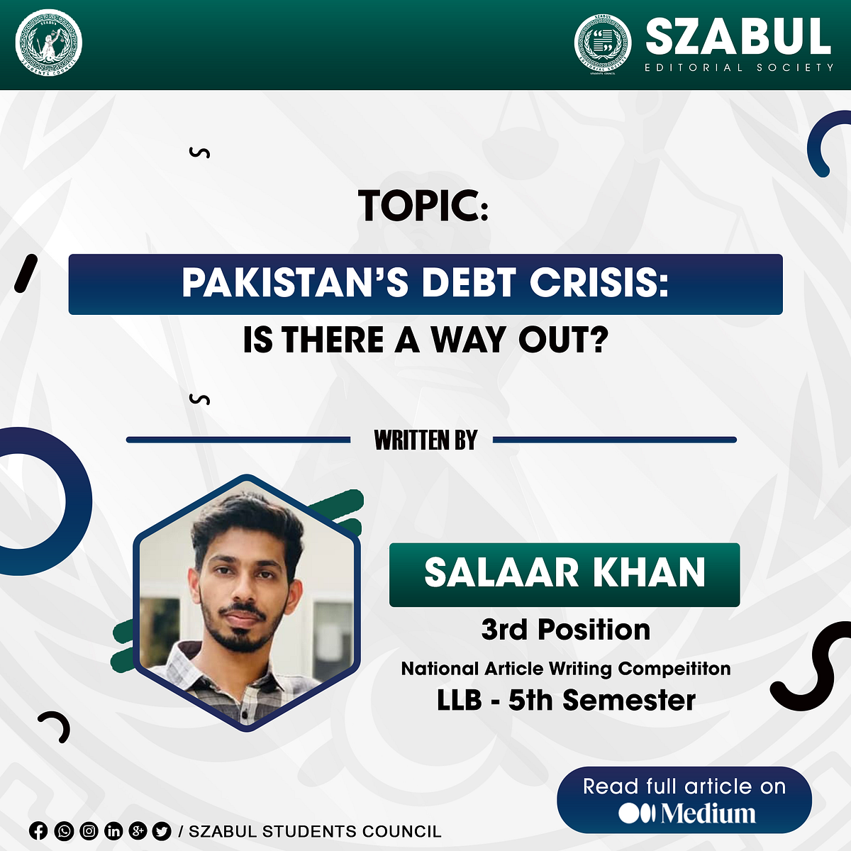 PAKISTAN’S DEBT CRISIS: IS THERE A WAY OUT? | by SzabulStudentsCouncil ...