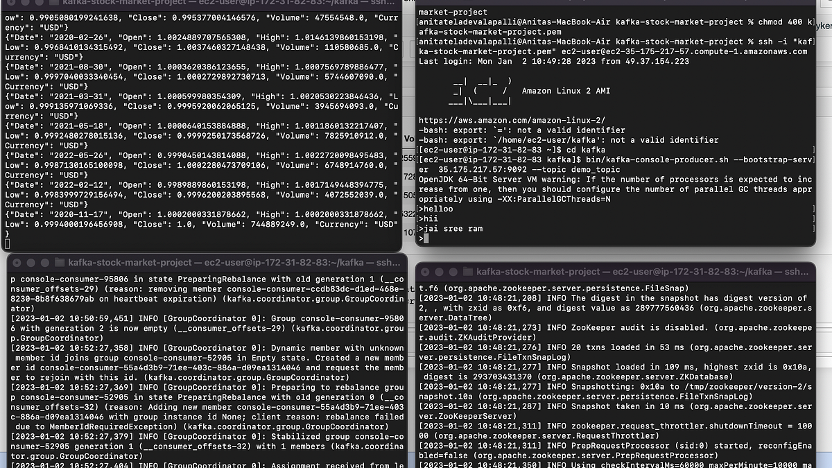 Data Engineering project. Using Kafka, Python, AWS | by Anitateladevalapalli | Medium