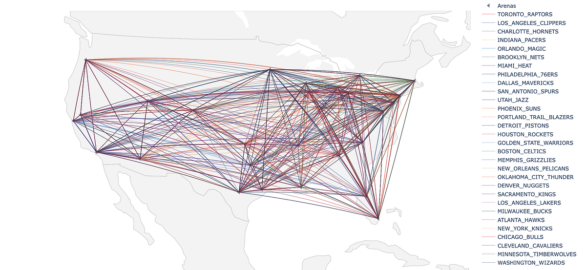 Interactive & Animated Travel Data Visualizations — Mapping NBA Travel ...