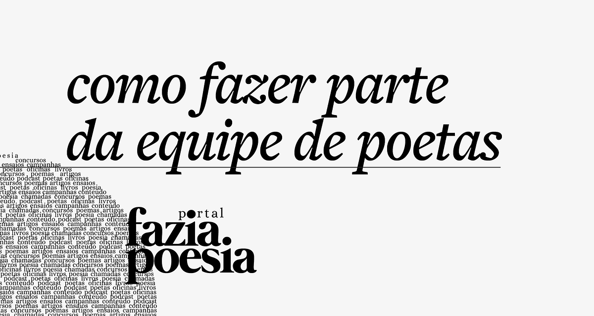 Como fazer parte da Equipe de Poetas | Portal Fazia Poesia | Fazia Poesia