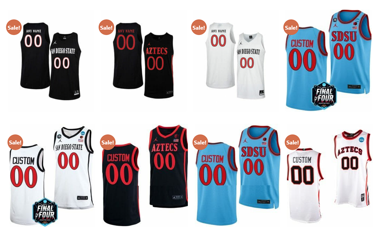 Show Your Team Spirit with a Custom San Diego State Aztecs Jersey | by ...