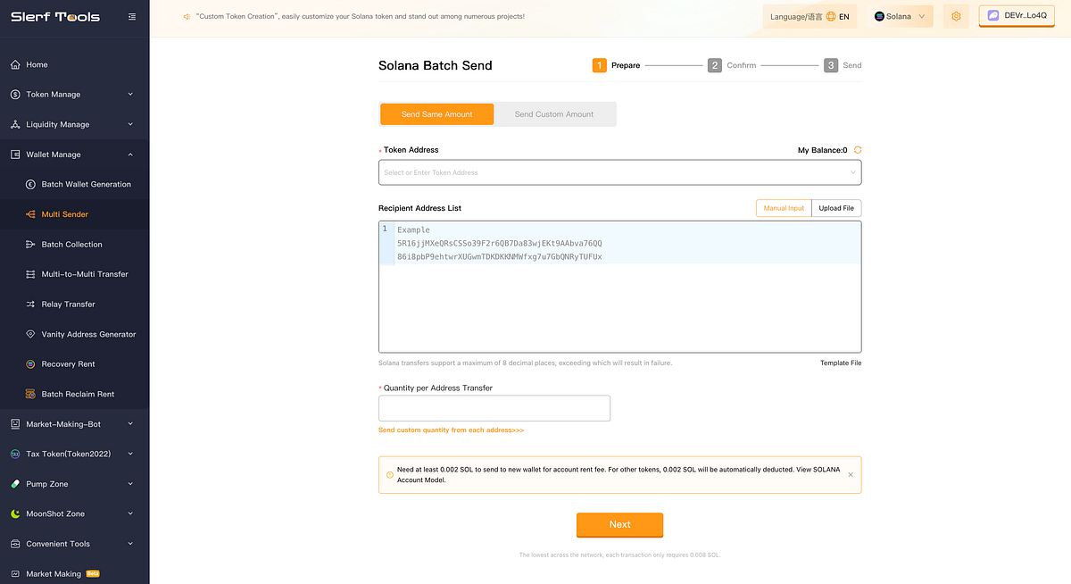 The Best Solana Airdrop Tool: Slerftools Bulk Transfer | by abao | Medium