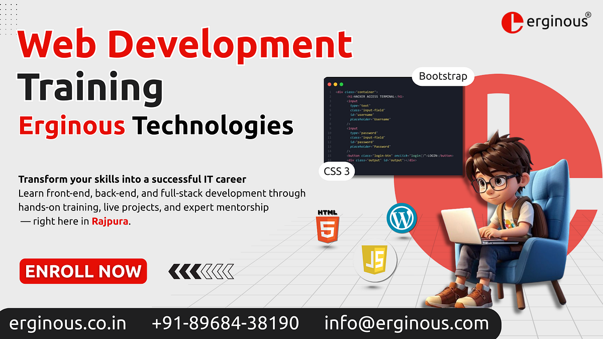 Future-Ready Skills Start Here: Web Development Training at Erginous ...
