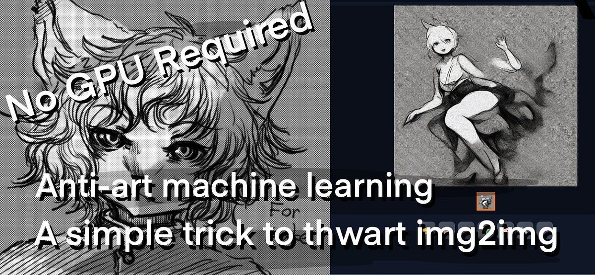 [AI Learning Countermeasures][Verification] A simple method to perform ...