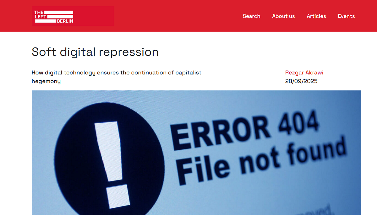 Soft digital repression. How digital technology ensures the… | by ...