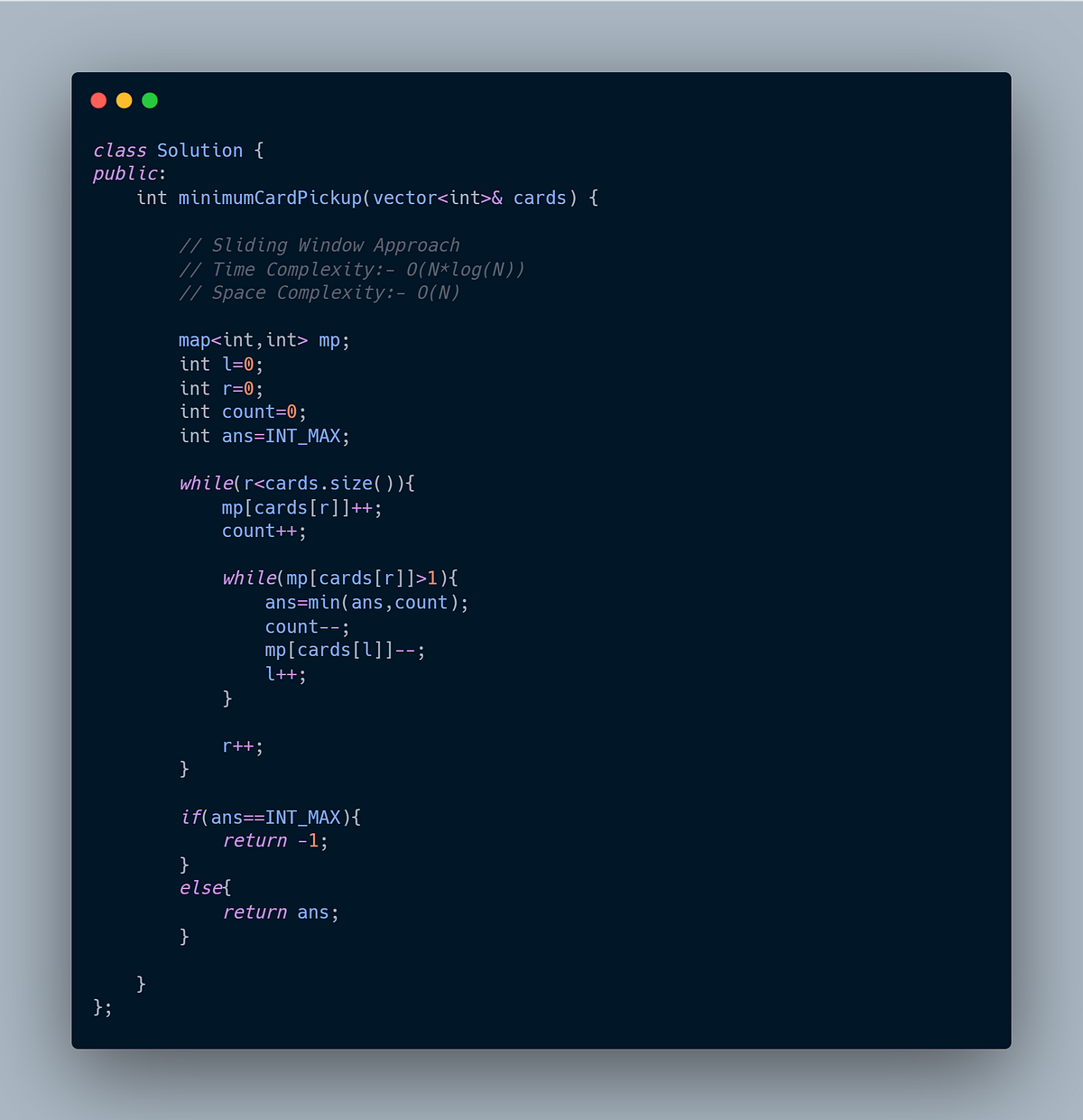 Hash Table and Sliding Window Problem: “Minimum Consecutive Cards to Pick Up” | by Yash Gaherwar ...