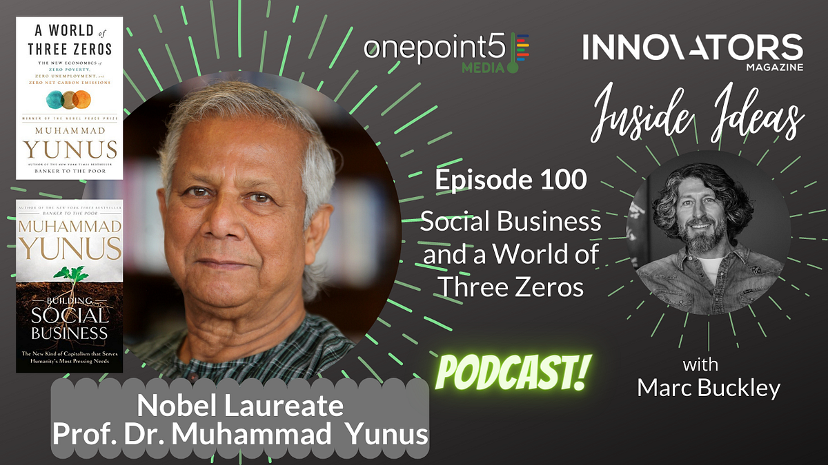 Professor Dr. Muhammad Yunus on Inside Ideas | by Marc Buckley | Inside ...