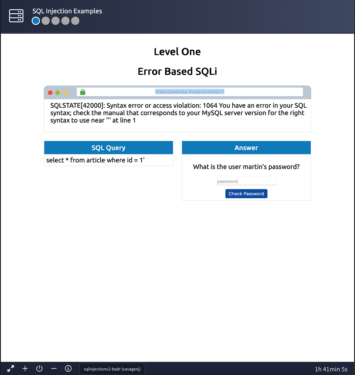 TryHackMe — SQL Injection Lab. Room link… | by Cyber Anom | Medium