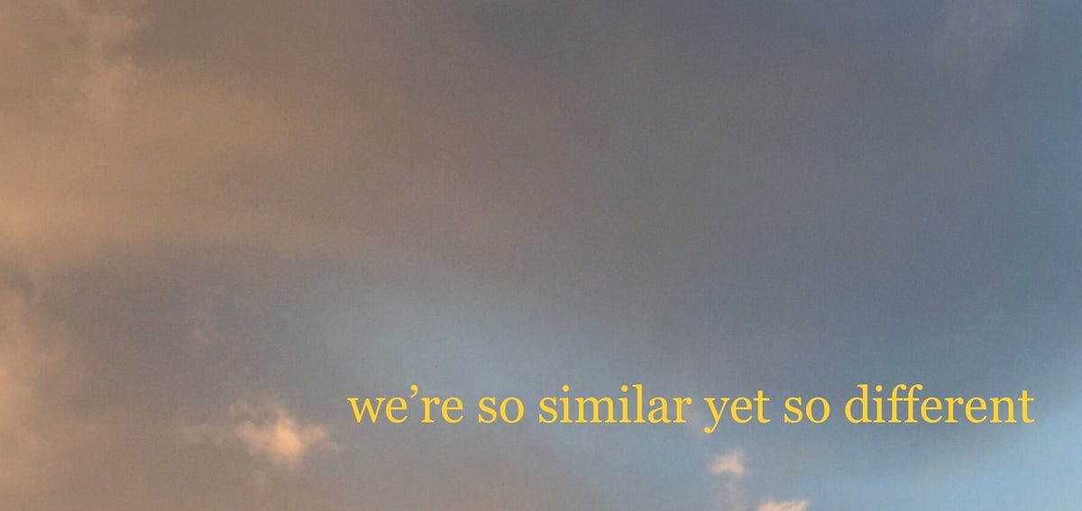 we’re so similar to the point we both will point a sword to me only ...