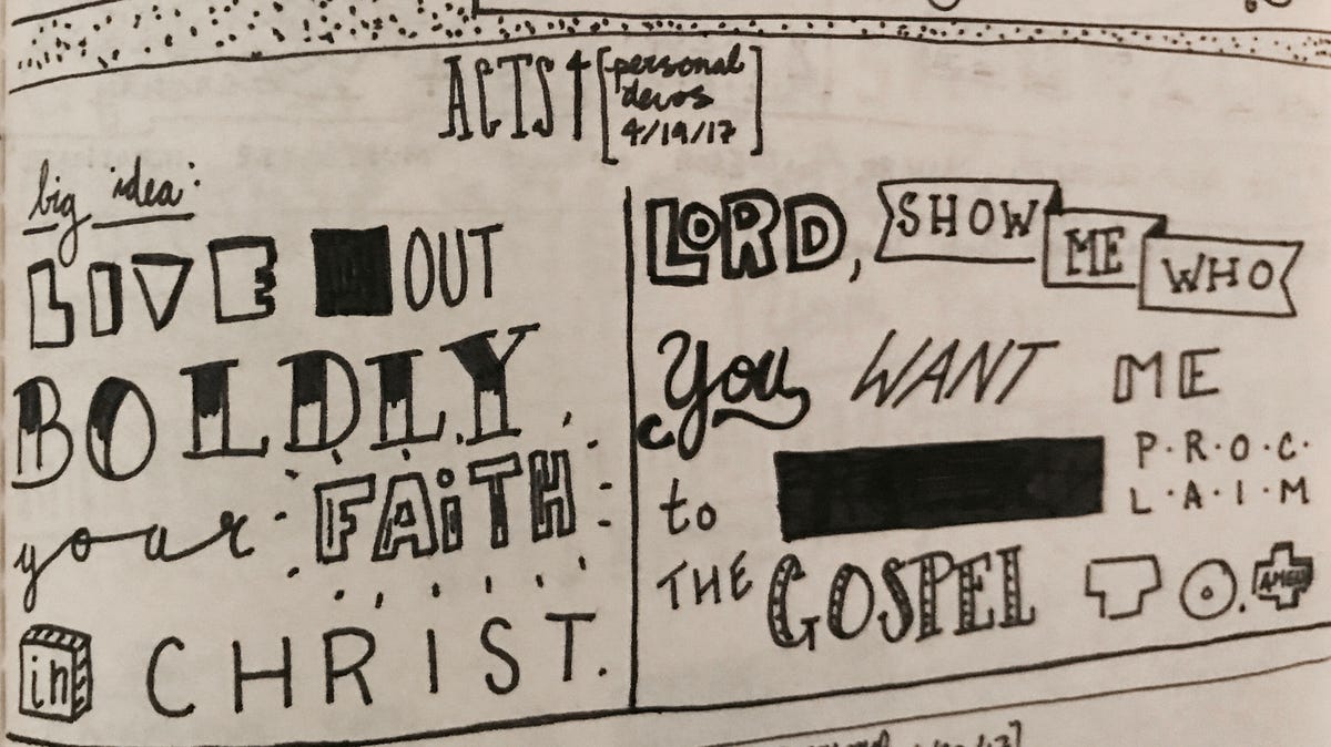 Sketchbook Devotional — Acts 4. Be Bold | by Matthew Doering | Medium