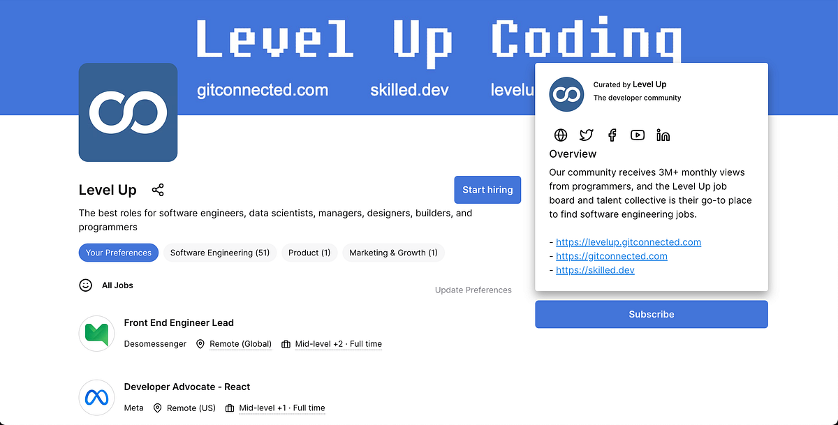 Best of Level Up Coding (April 2022) | by Trey Huffine | Level Up Coding