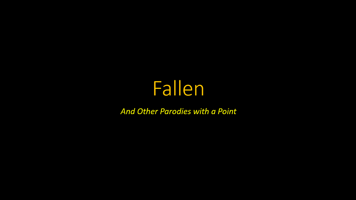 Fallen. Are you feeling like a pushover, or… | by Enseda Fustian | Medium