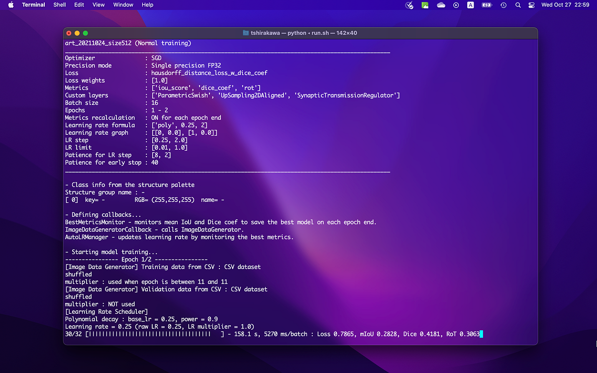 Training Speed of TensorFlow in macOS Monterey | by Takashi Shirakawa ...